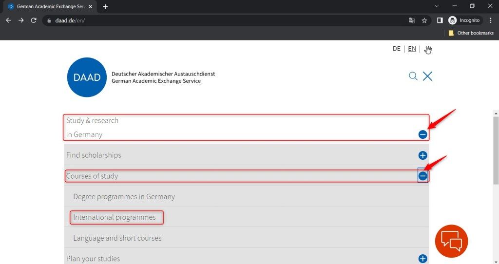 How to find study programmes using DAAD and apply in Germany through ...